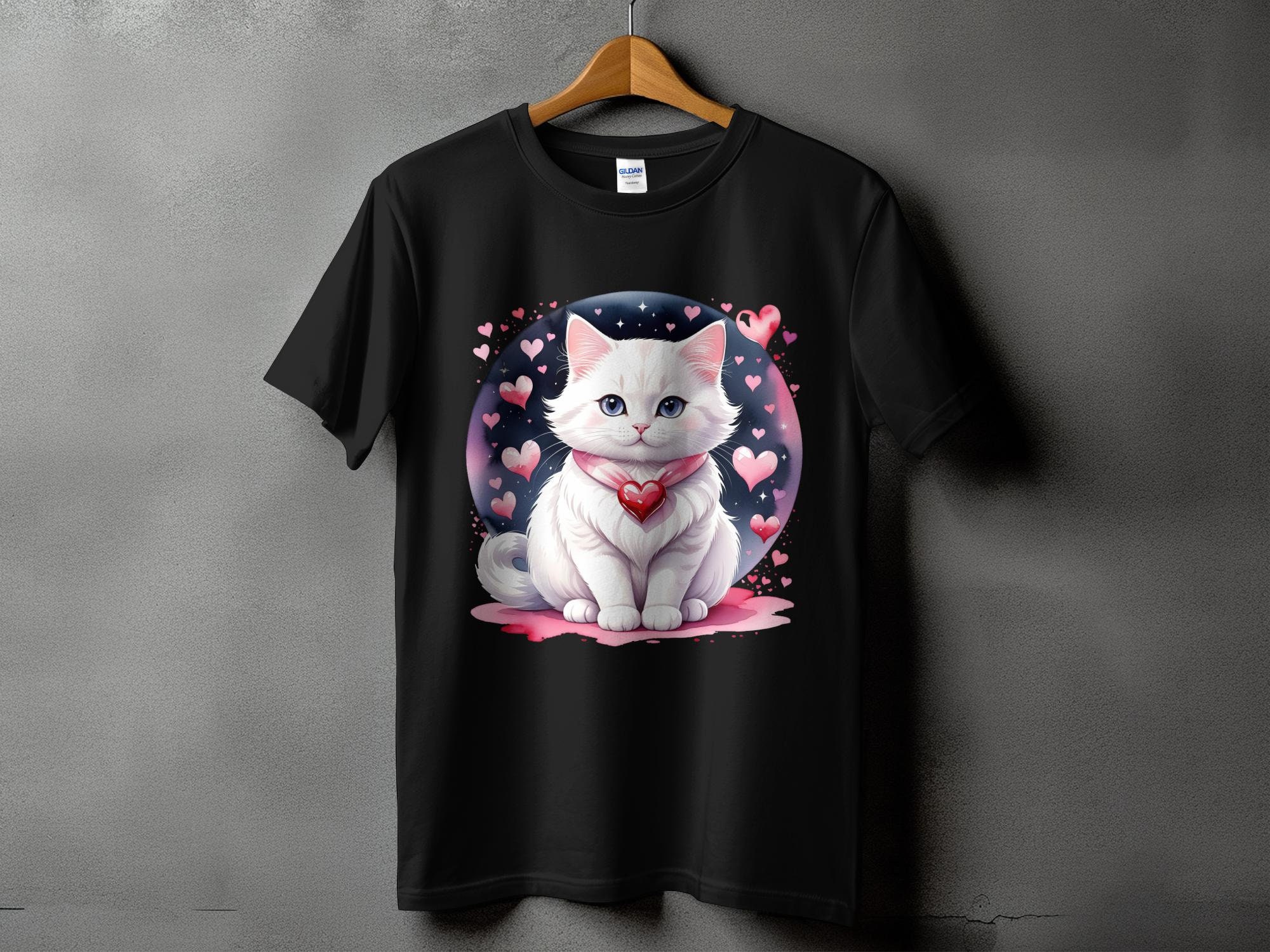 Watercolor White Cat Clipart, Funny Cat, Spring Clipart, Animal Clipart ...