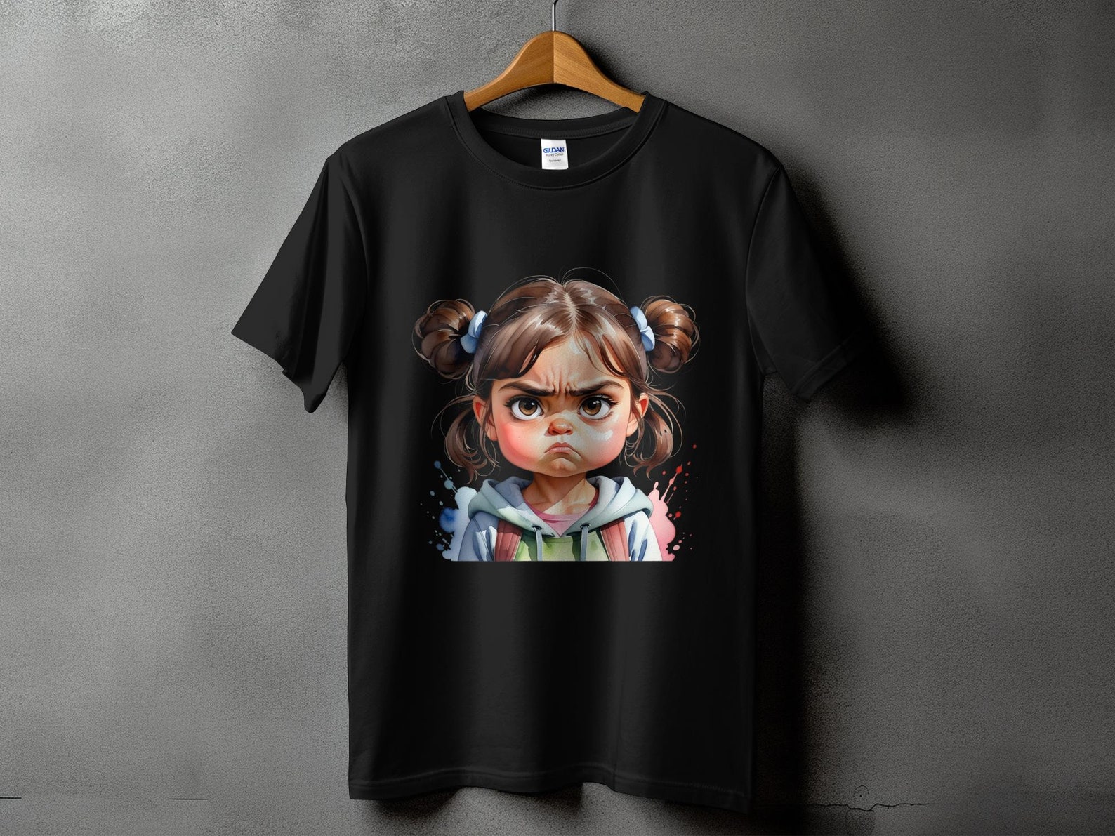 Grumpy Little Girl Clipart PNG, Funny Girl, Angry Girl Clipart, Cartoon ...