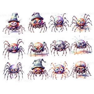 Halloween Spider Clipart, Halloween Bug Clipart, Cute Spider PNG ...