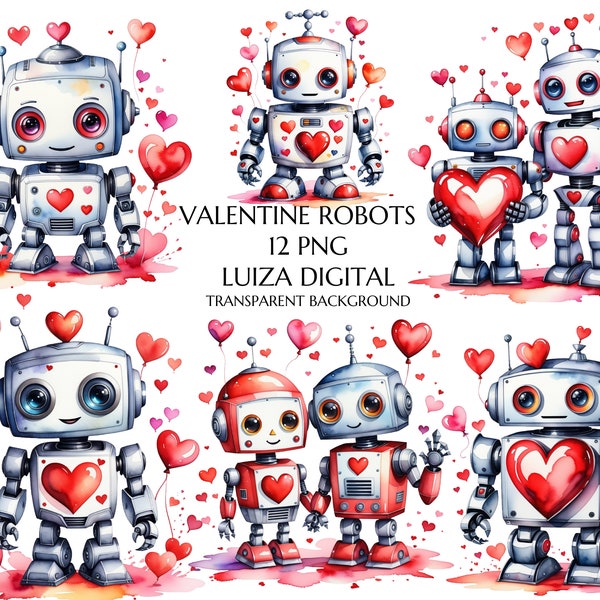 Robot Clipart - Etsy