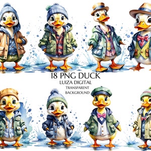 Duck Clipart Pack, Cute Duck Clipart, Duckling Clipart, Spring Clipart ...