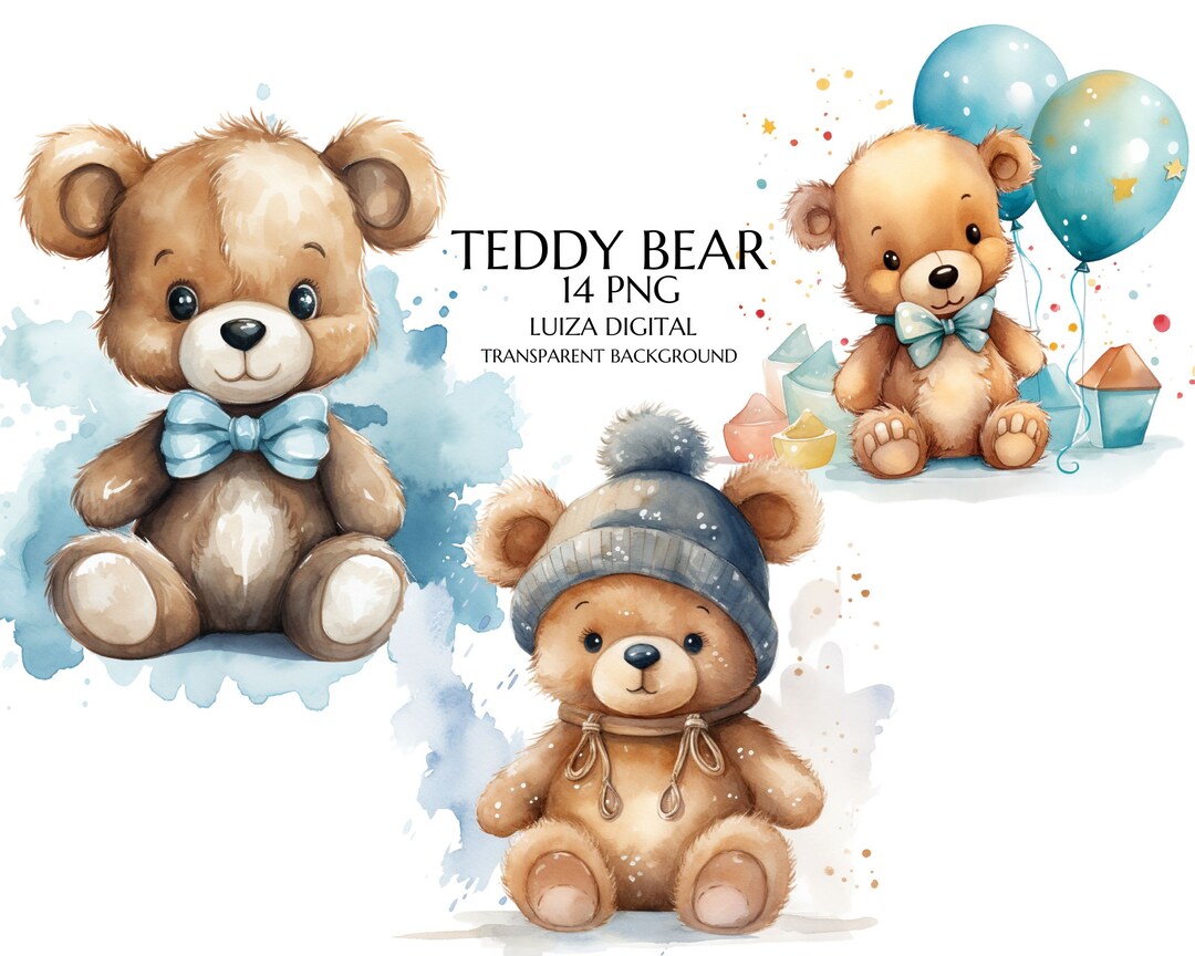 Bear With Balloons PNG, Baby Bear Sublimation, Balloons Clipart, Boy ...