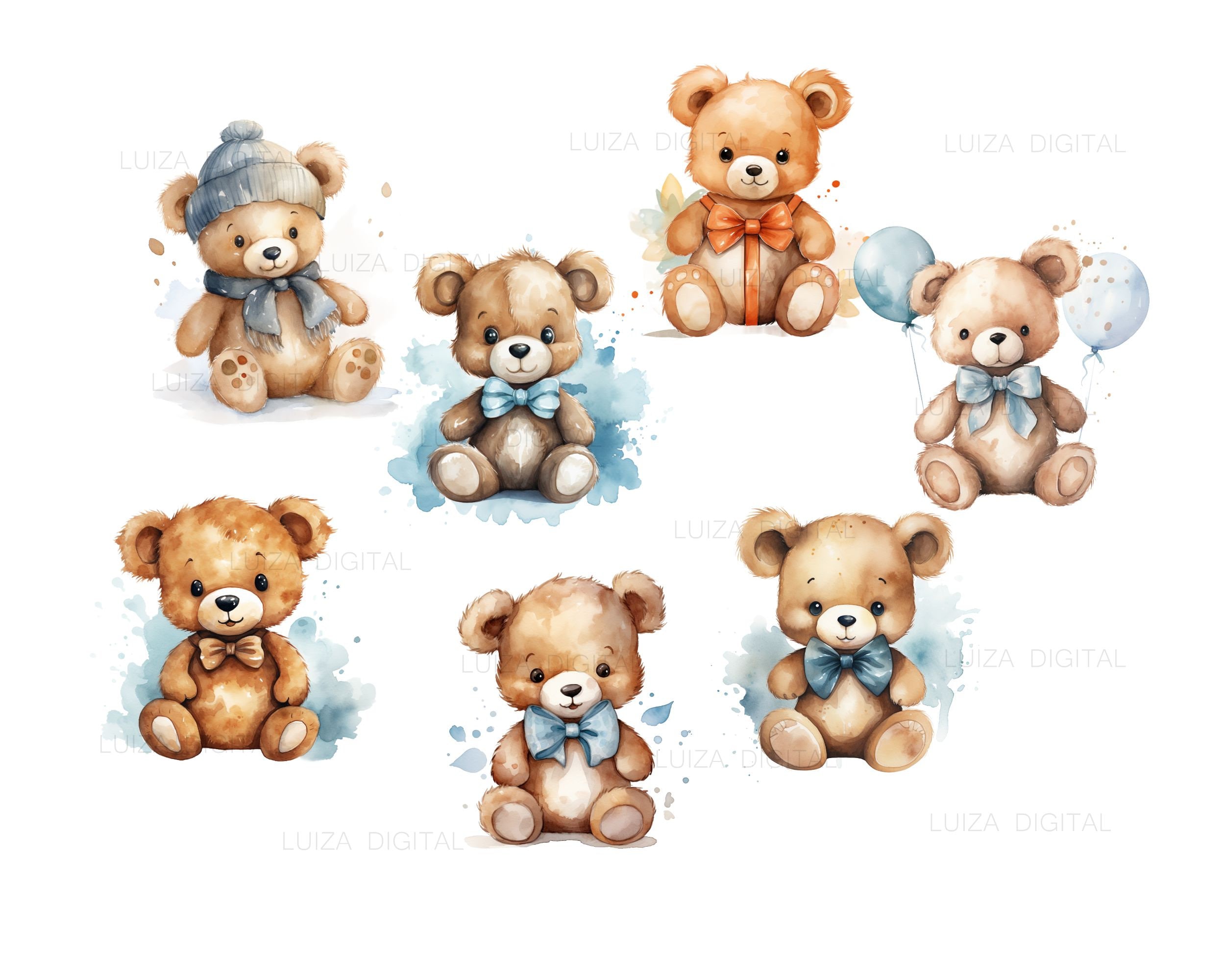 Bear With Balloons PNG, Baby Bear Sublimation, Balloons Clipart, Boy ...