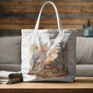 Watercolor Boho Caravan Clipart Bundle, Cute Floral Camper Vans, Cozy ...