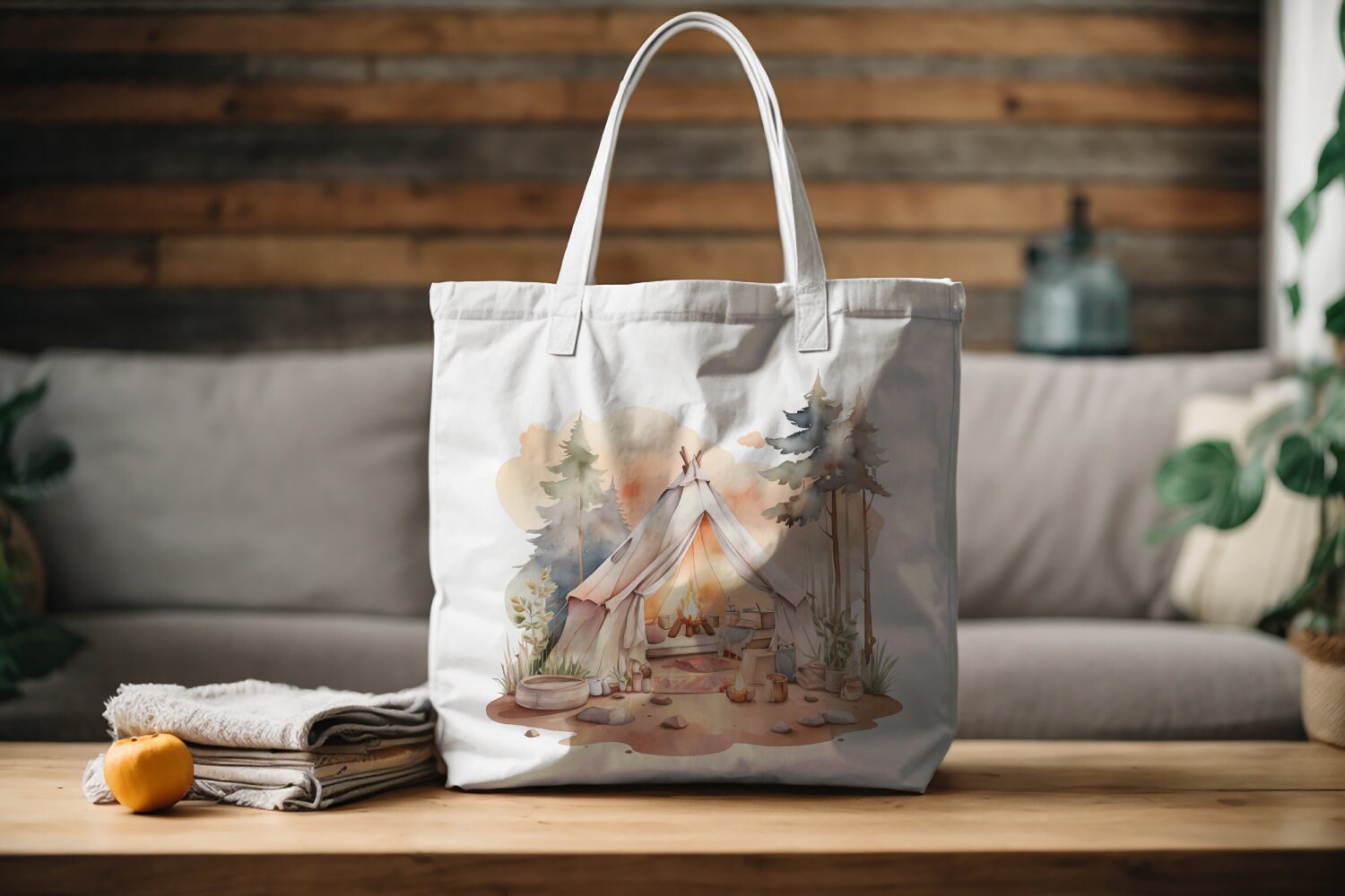 Watercolor Boho Caravan Clipart Bundle, Cute Floral Camper Vans, Cozy ...