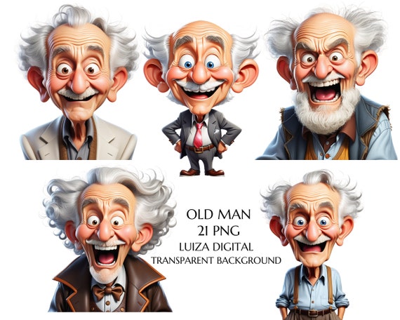 Old Man Animated Clipart Fun