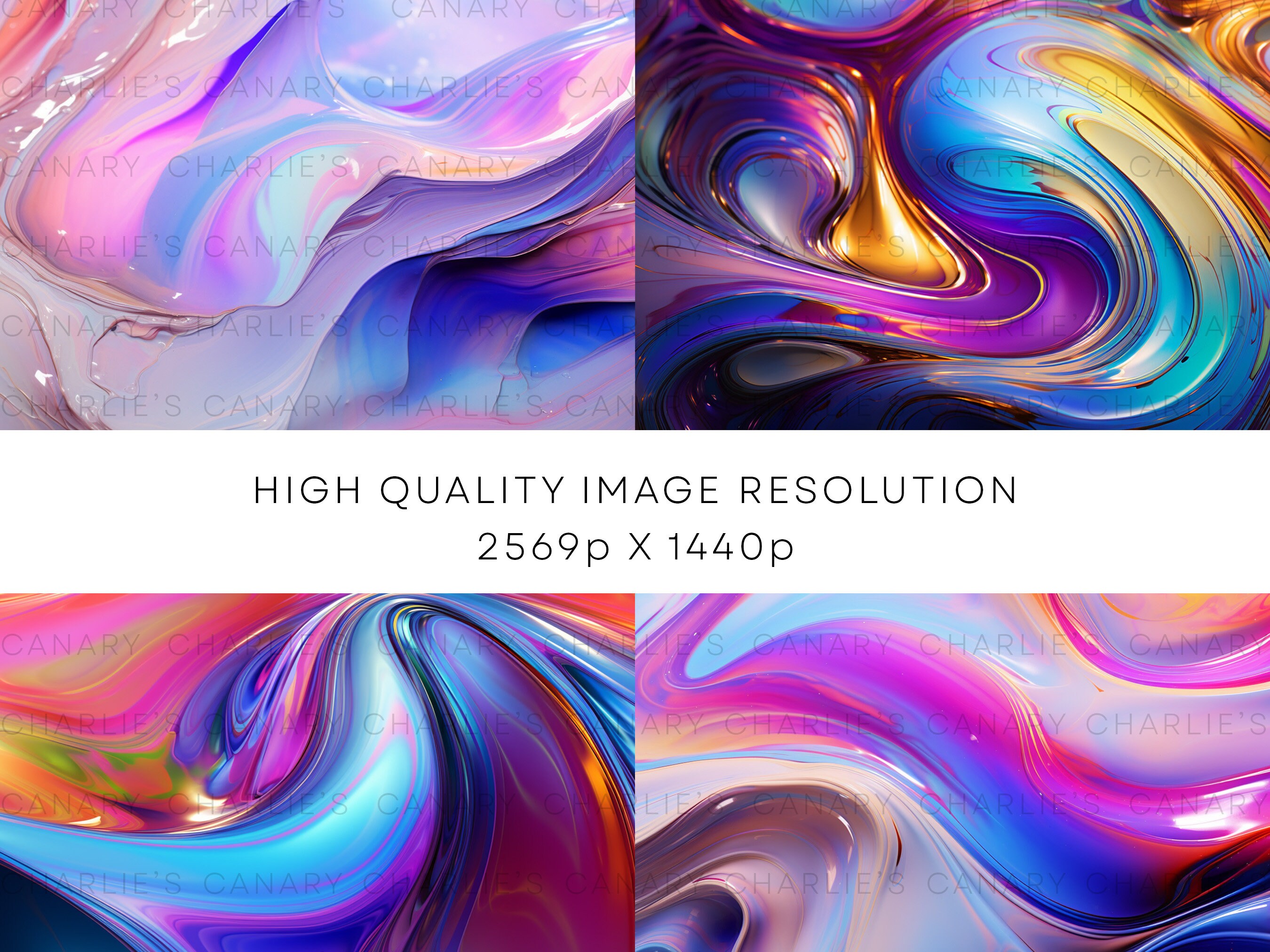 Y2k Oil Slick Virtual Background, Zoom Background, Streamer Twitch ...