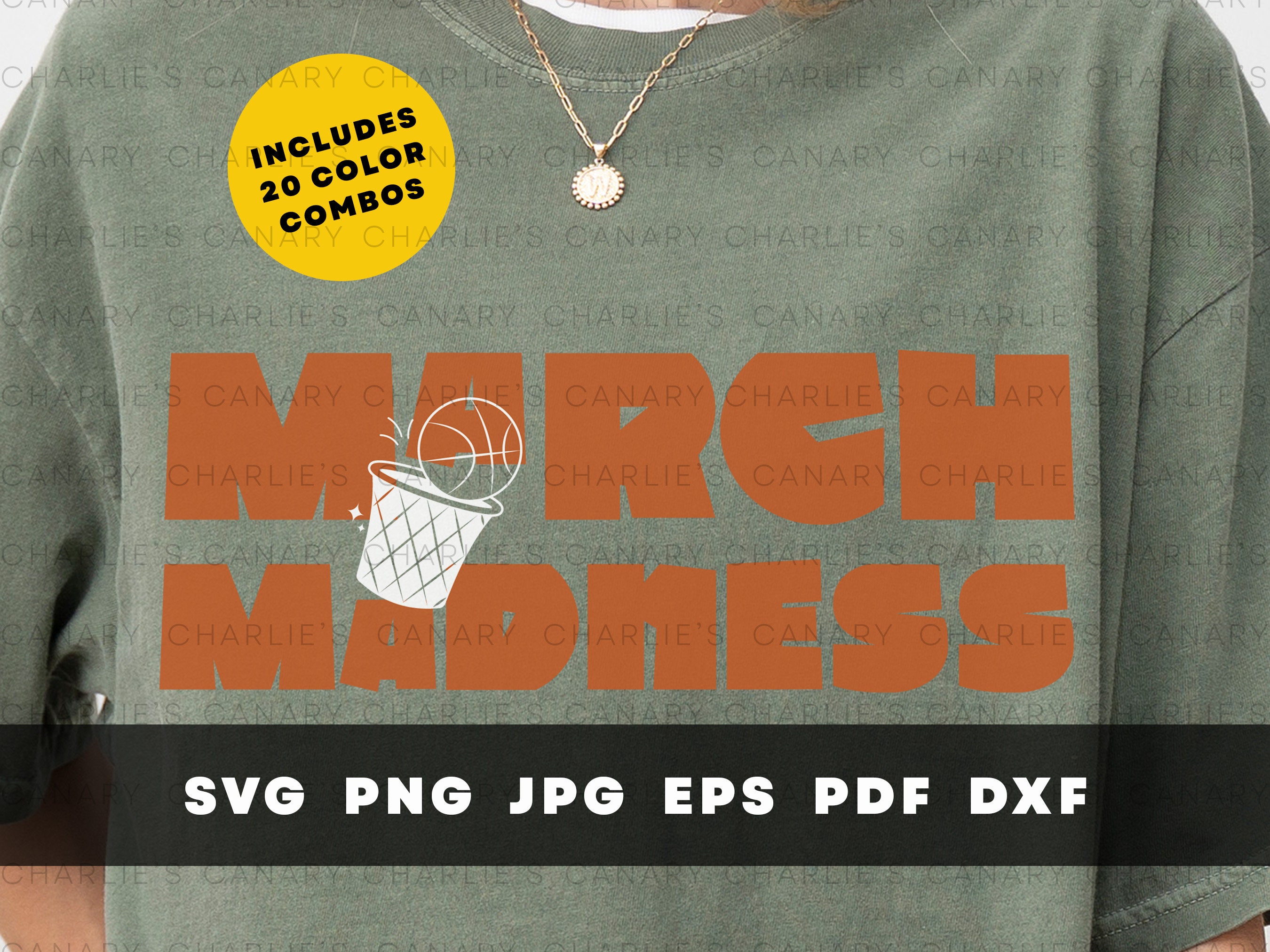 March Madness College Basketball SVG, PNG, Men's Women's Buckets Design ...