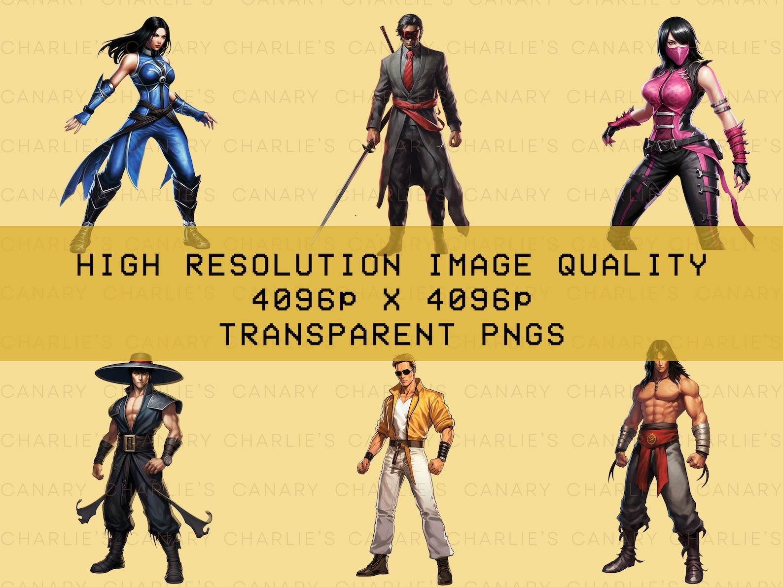 Iconic Fighting Game Characters Clip Art, Transparent Pngs for ...