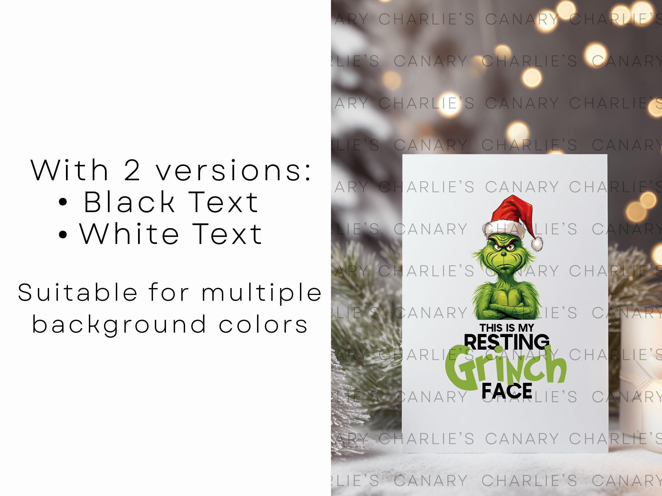Resting Grinch Face SVG, PNG, DXF, This is My Resting Grinch Face ...