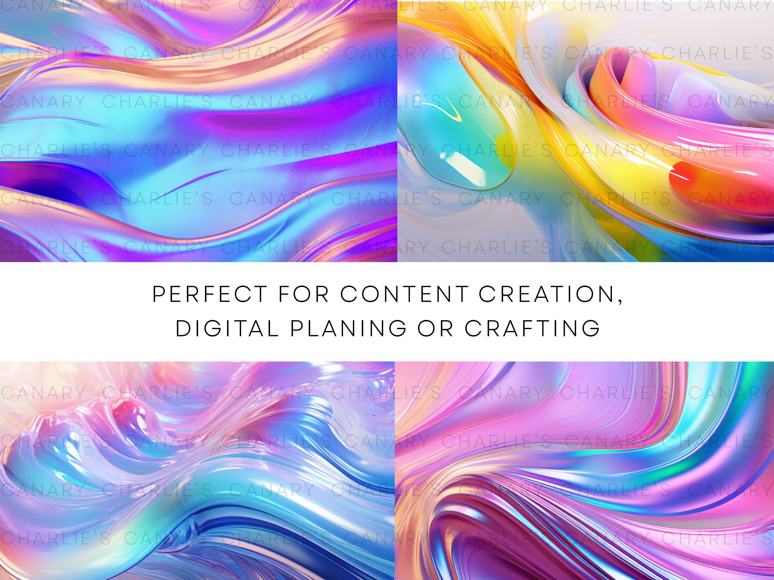 Y2k Oil Slick Virtual Background, Zoom Background, Streamer Twitch ...