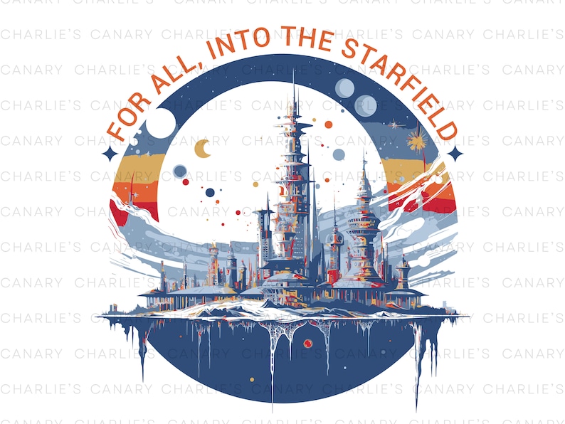 Starfield SVG PNG Starfield Video Game Commercial Use for - Etsy UK