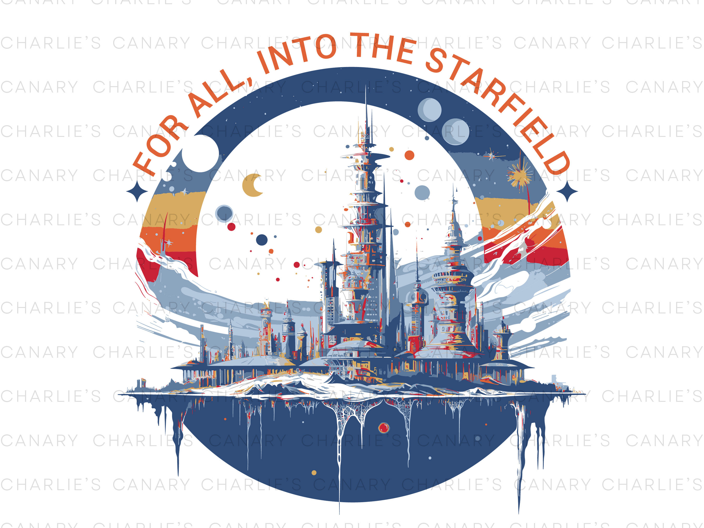 Starfield SVG PNG Starfield Video Game Commercial Use for - Etsy