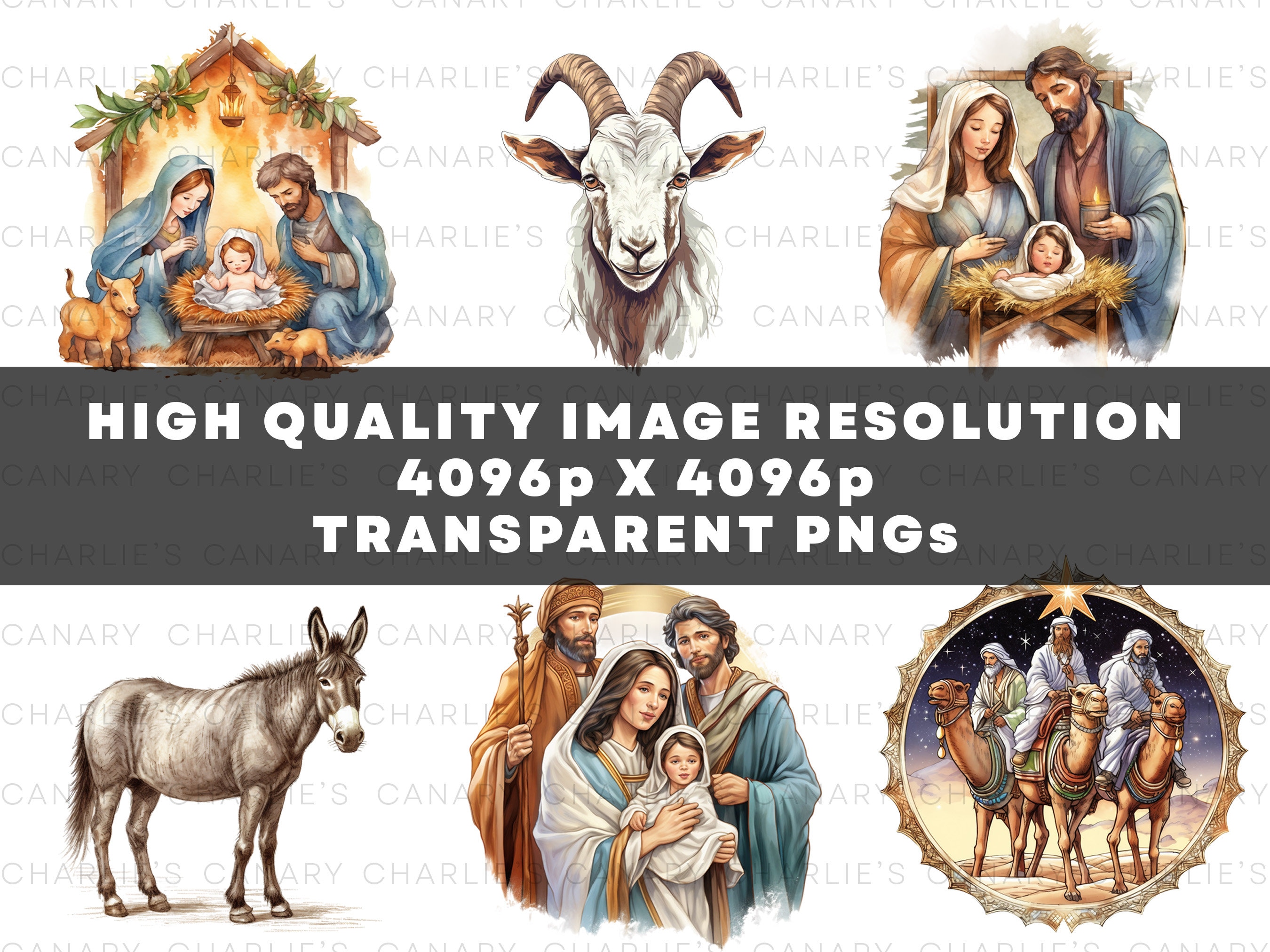 Nativity Scene Christmas Clip Art, Transparent Pngs for Commercial Use ...
