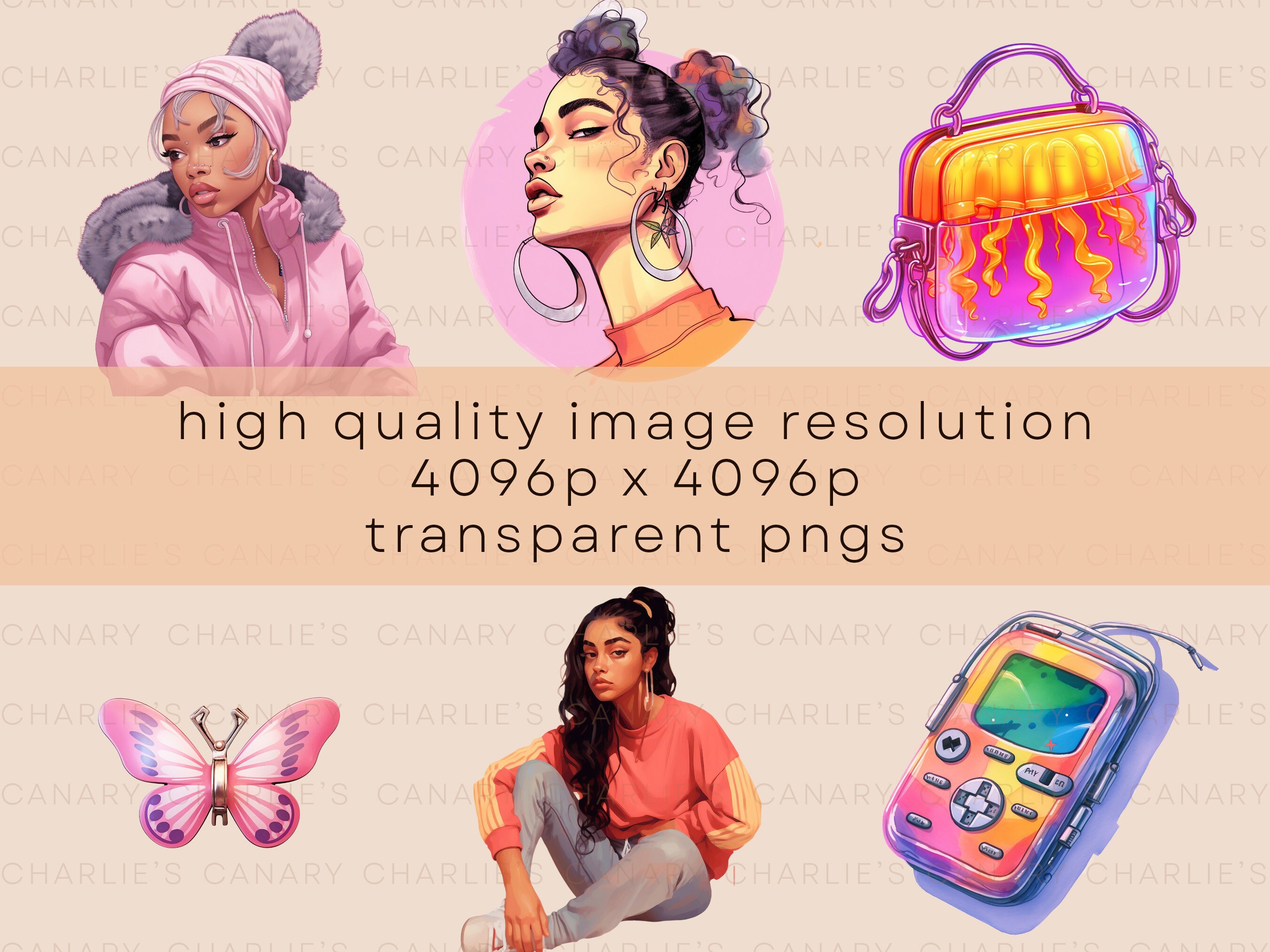 Y2k Aesthetic Clip Art, 2000s Clipart, Vintage Y2k Decor, Transparent ...