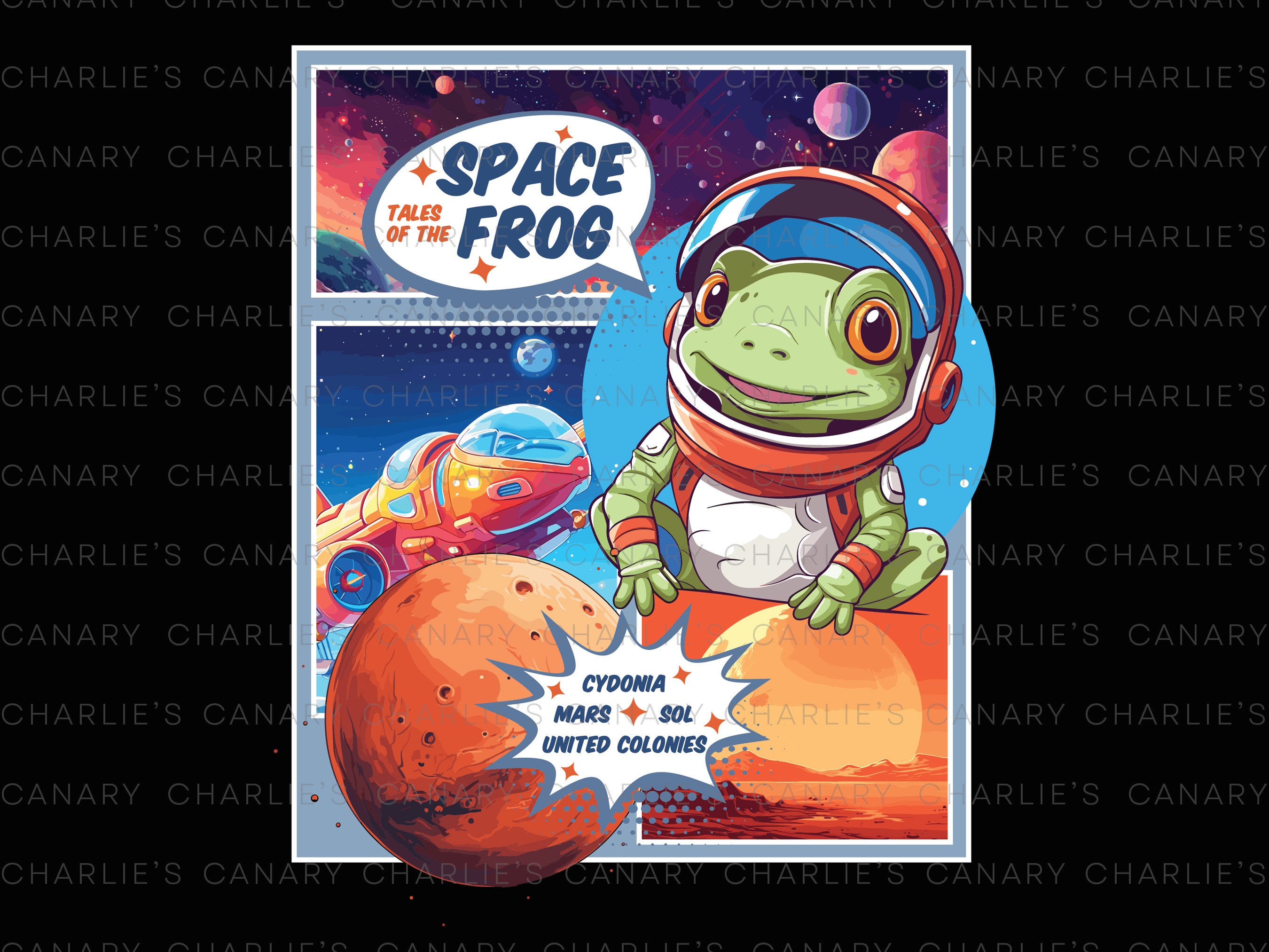 Space Frog Cydonia Starfield SVG, PNG Starfield Video Game, Commercial ...