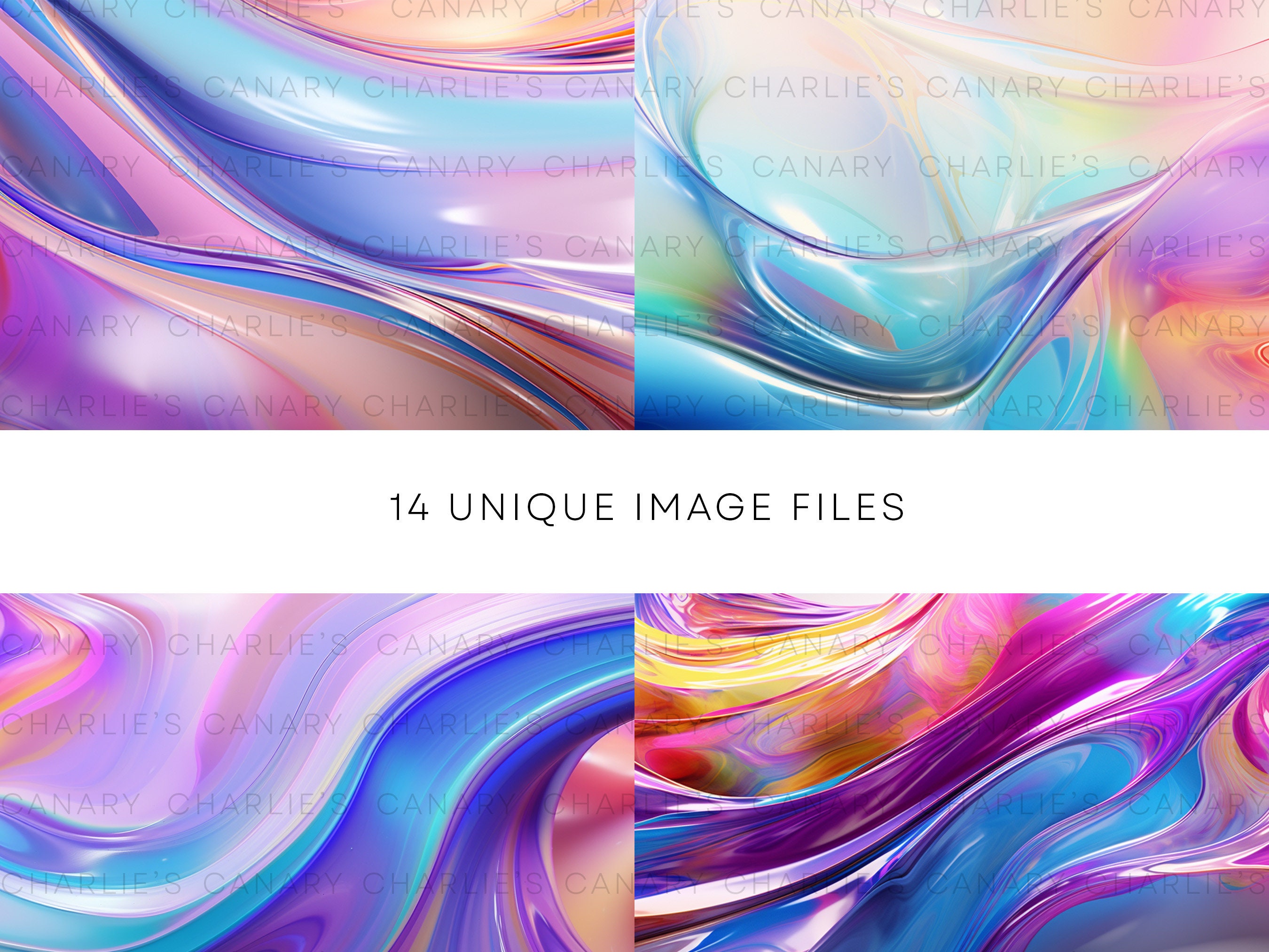 Y2k Oil Slick Virtual Background, Zoom Background, Streamer Twitch ...