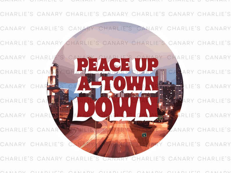 Peace Up, A-town Down SVG, PNG Usher Halftime Show Superbowl 58 LVIII ...
