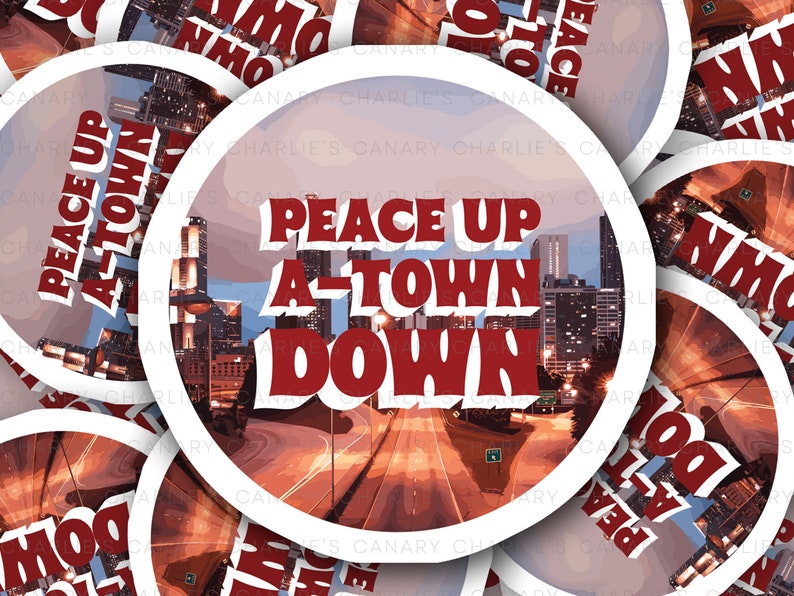 Peace Up, A-town Down SVG, PNG Usher Halftime Show Superbowl 58 LVIII ...