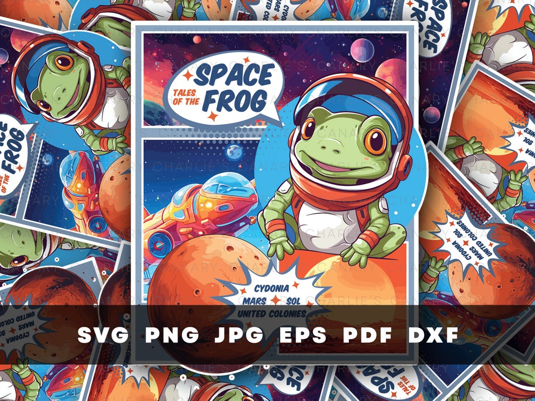 Space Frog Cydonia Starfield SVG, PNG Starfield Video Game, Commercial ...