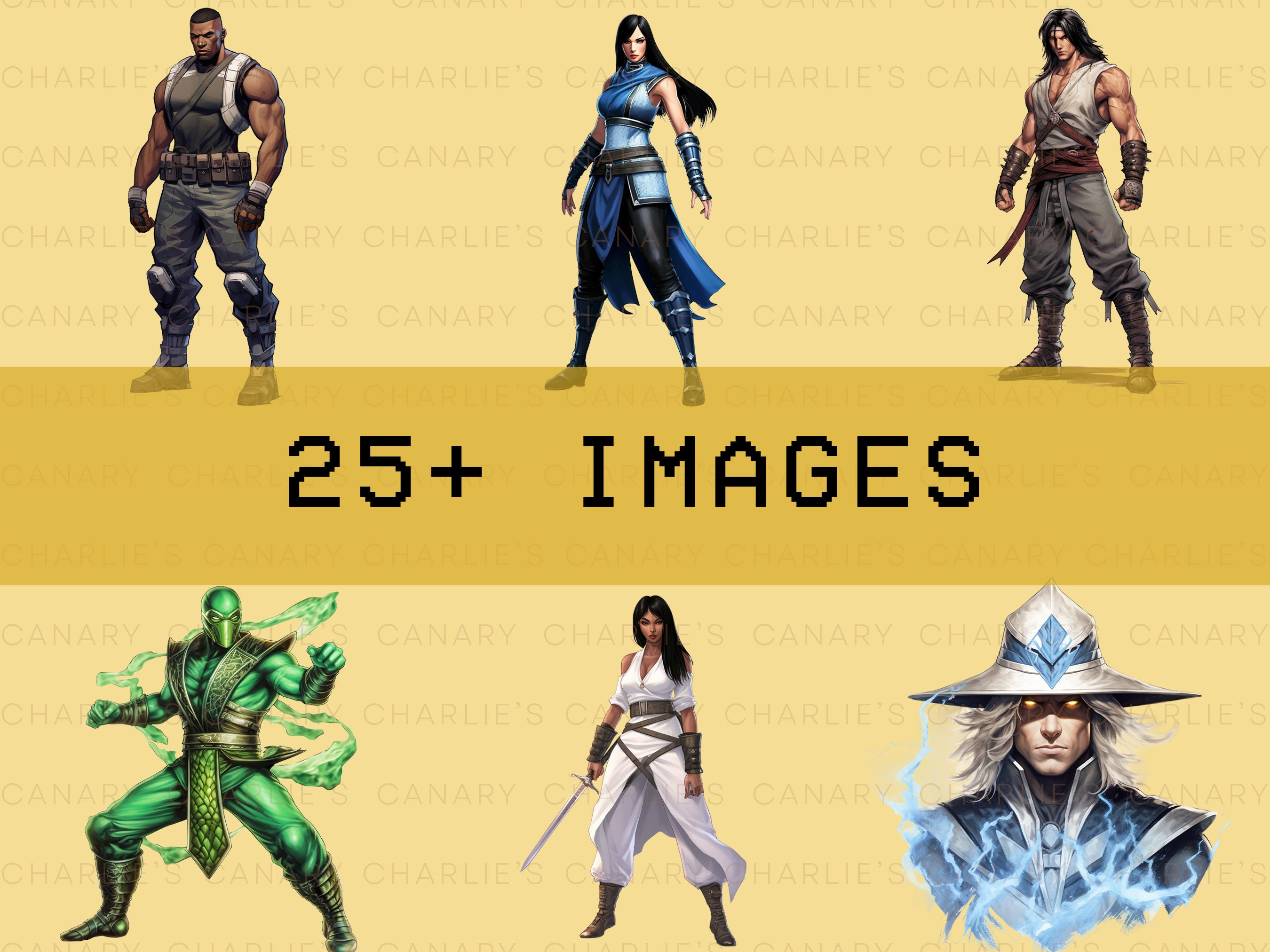 Iconic Fighting Game Characters Clip Art, Transparent Pngs for ...