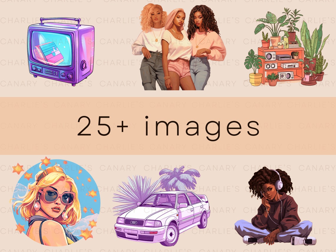 Y2k Aesthetic Clip Art, 2000s Clipart, Vintage Y2k Decor, Transparent ...