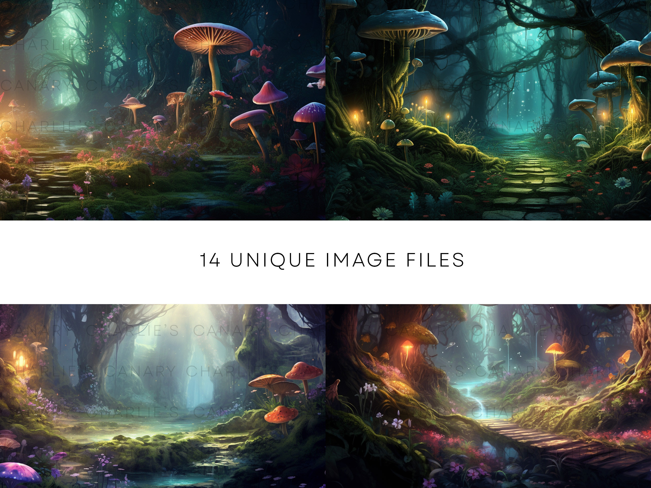 Fairycore Forest Virtual Background, Zoom Background, Streamer Twitch ...