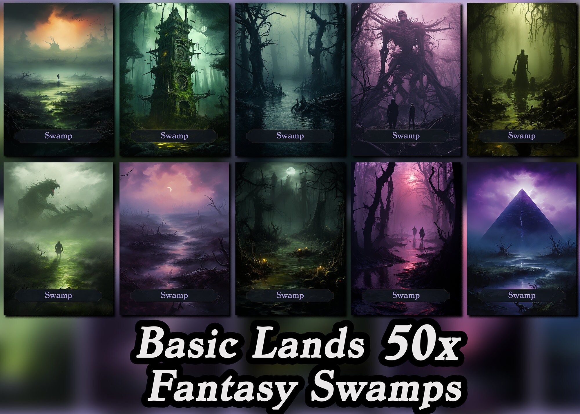Magic The Gathering Swamp Art