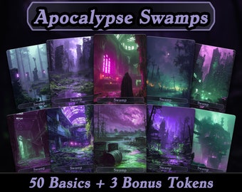 Full Art Swamp Mtg - Etsy