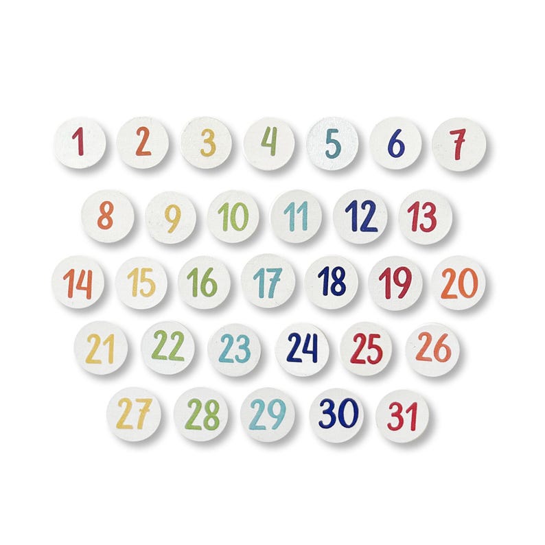 Calendar Number Magnets S/31, Calendar Organization, Scheduling - Etsy