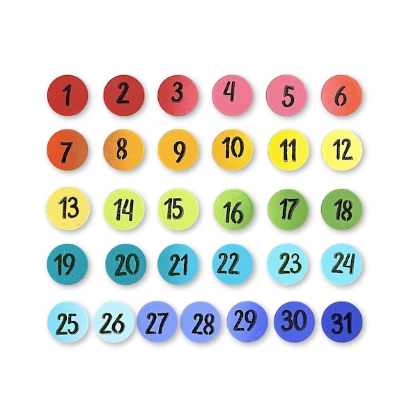 Number Magnets - Etsy