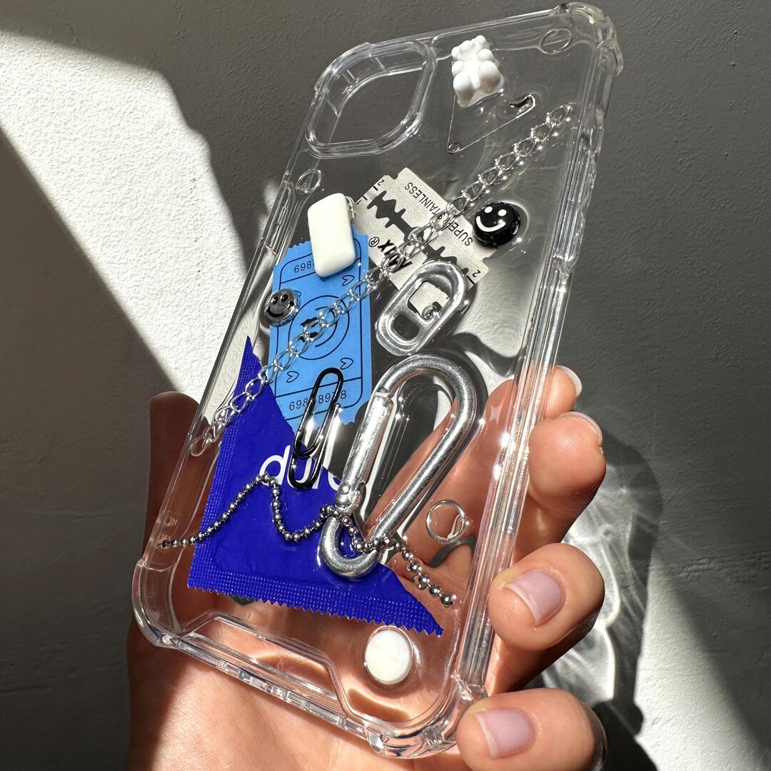 Resin Aesthetic Phone Case, Decoden Phone Case for iPhone 17 16 15 14 ...