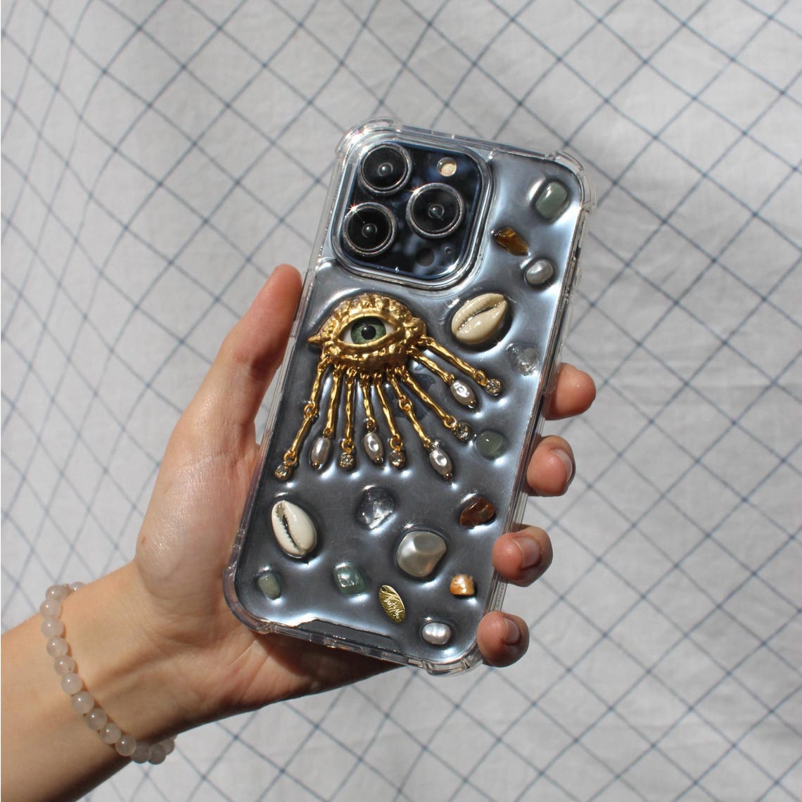 Resin Aesthetic Phone Case, Decoden Phone Case for iPhone 17 16 15 14 ...