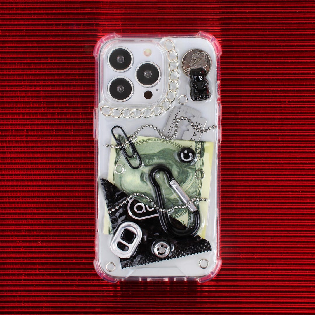 Resin Aesthetic Phone Case, Decoden Phone Case for iPhone 17 16 15 14 ...