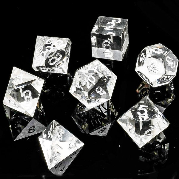 Clear Crystal Dnd Dice - Etsy