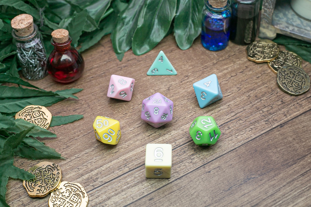 Saltwater Taffy Dnd Dice TTRPG Polyhedral Dice Set RPG - Etsy UK