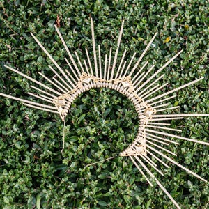 Ethereal Glowing helios Halo Crown Sunburst Crown Sunburst Headpiece ...