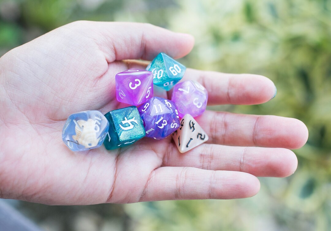 Mermaid's Cove Seashell Dnd Dice Mermaid Dnd Dice Pearl Dice Resin - Etsy Mermaid's Cove Seashell Dnd Dice Mermaid Dnd Dice Pearl Dice Resin - Etsy