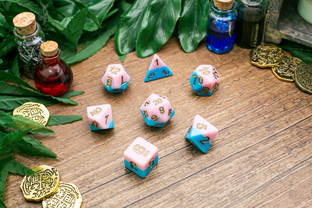 Seaside Carnival Dnd Polyhedral Resin TTRPG Dice Dungeons - Etsy