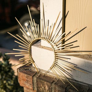 Gorgeous *halo Crown* Gold Godess *helios* Sunburst Crown Sunburst ...