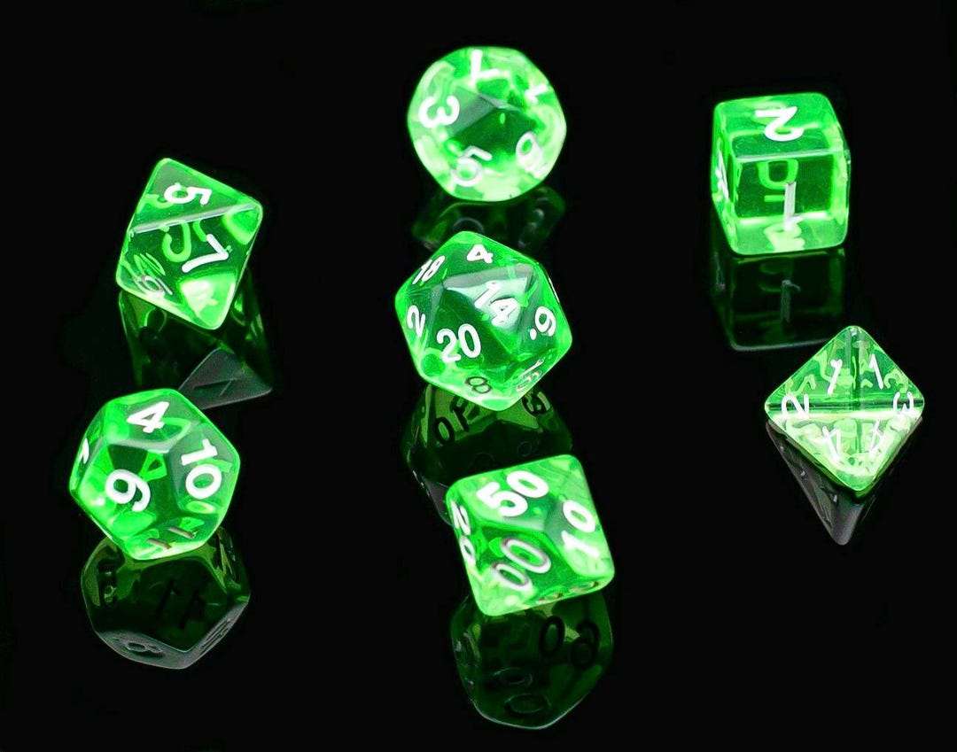 Gelatinous Cube - Dnd Dice, TTRPG Polyhedral Dice Set, Gaming Dice ...