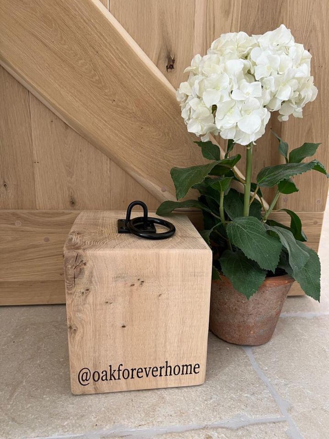 Engraved Door Stop Personalised Oak Wood Doorstop Engraved Solid Door ...
