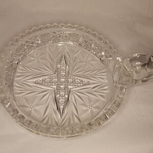 Vintage Manganese Cut Glass Dish With Finger Loop - Etsy
