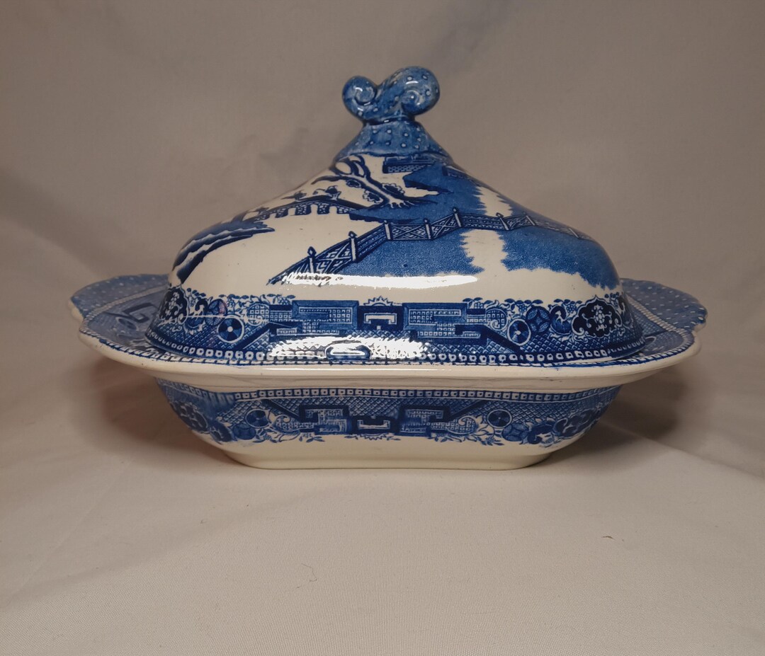 Antique (1832) Ridgway England Blue Willow Lidded Tureen - Etsy