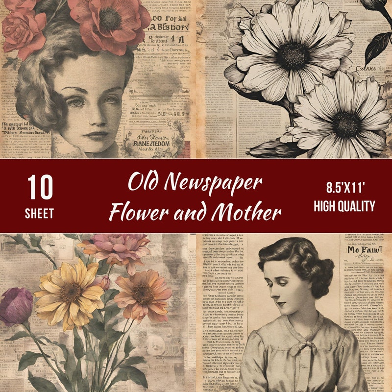 Antique Newspaper - Etsy