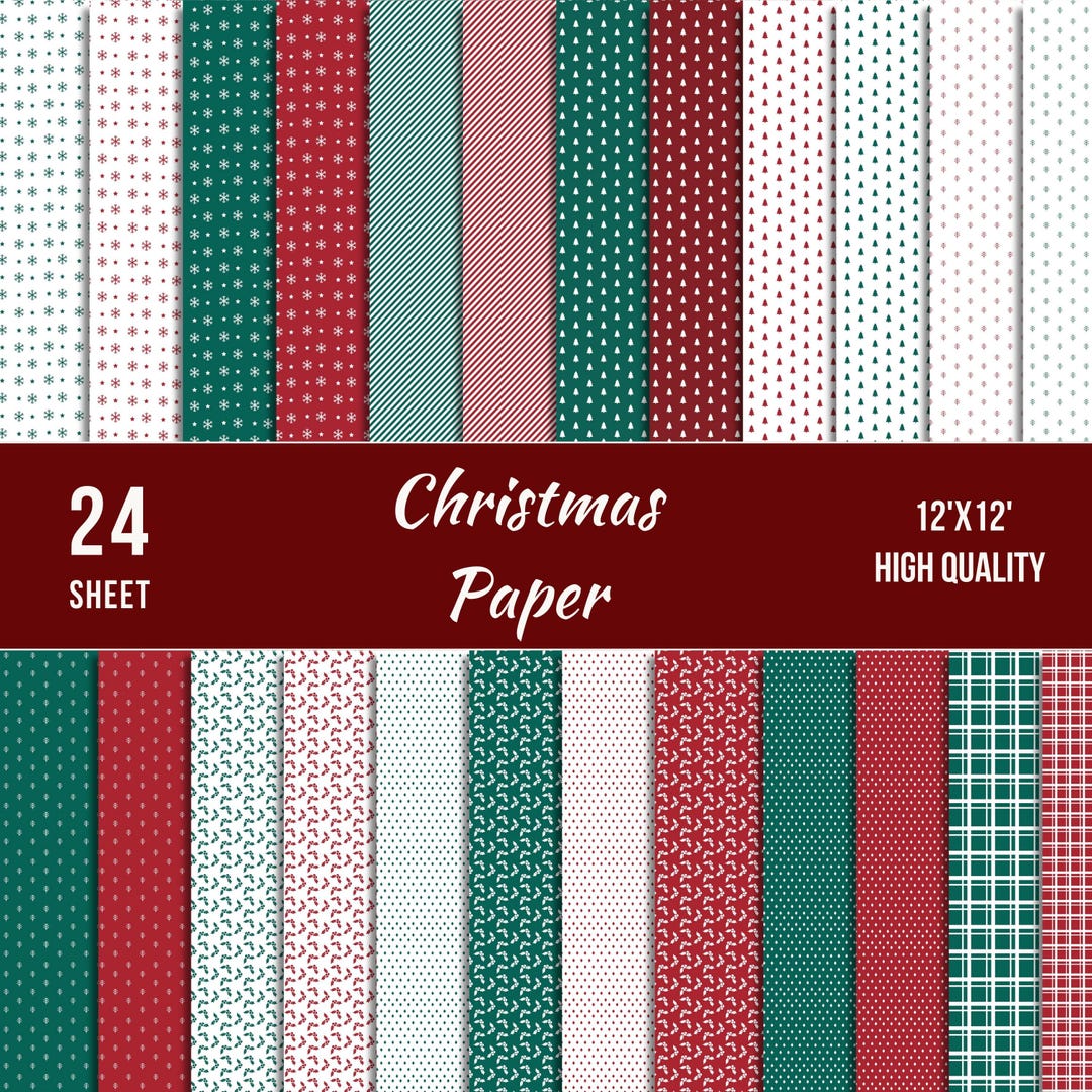 Happy New Year Paper,merry Christmas Wrapping Paper,instant Download ...