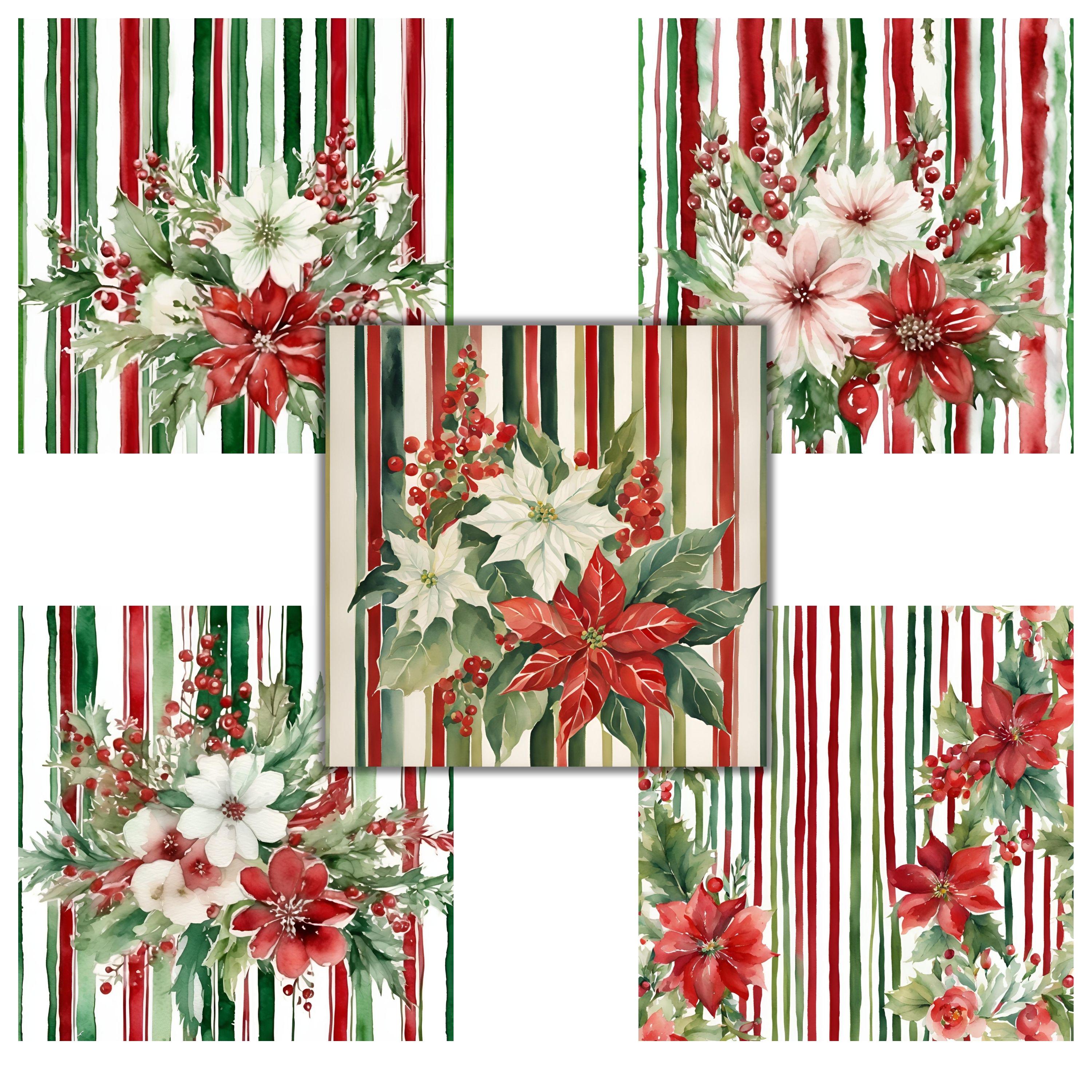 Printable Watercolor Digital Paper, Watercolor Background and Flower ...