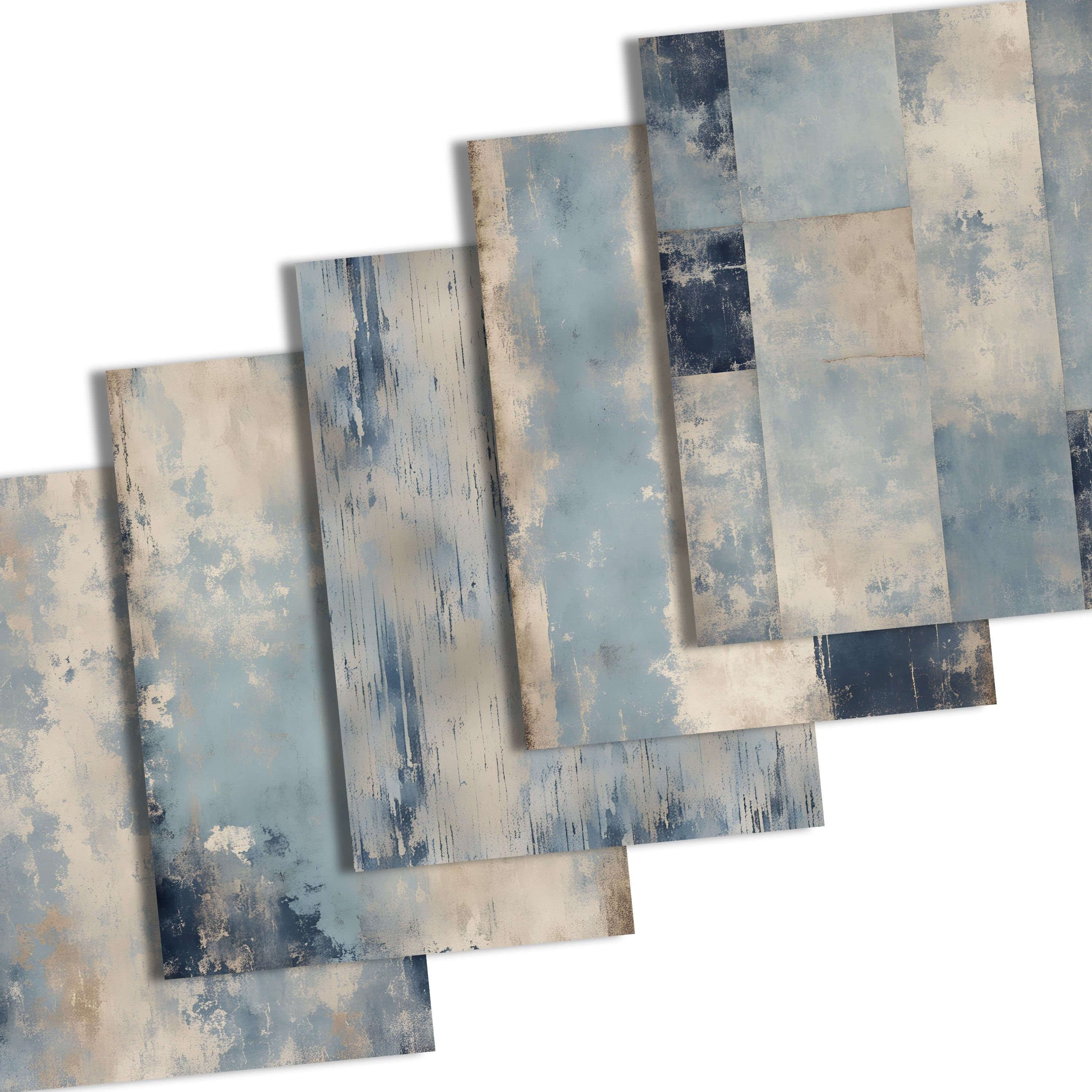 Old Blue Paper Textures, Vintage Antique Distressed Aged Paper ...