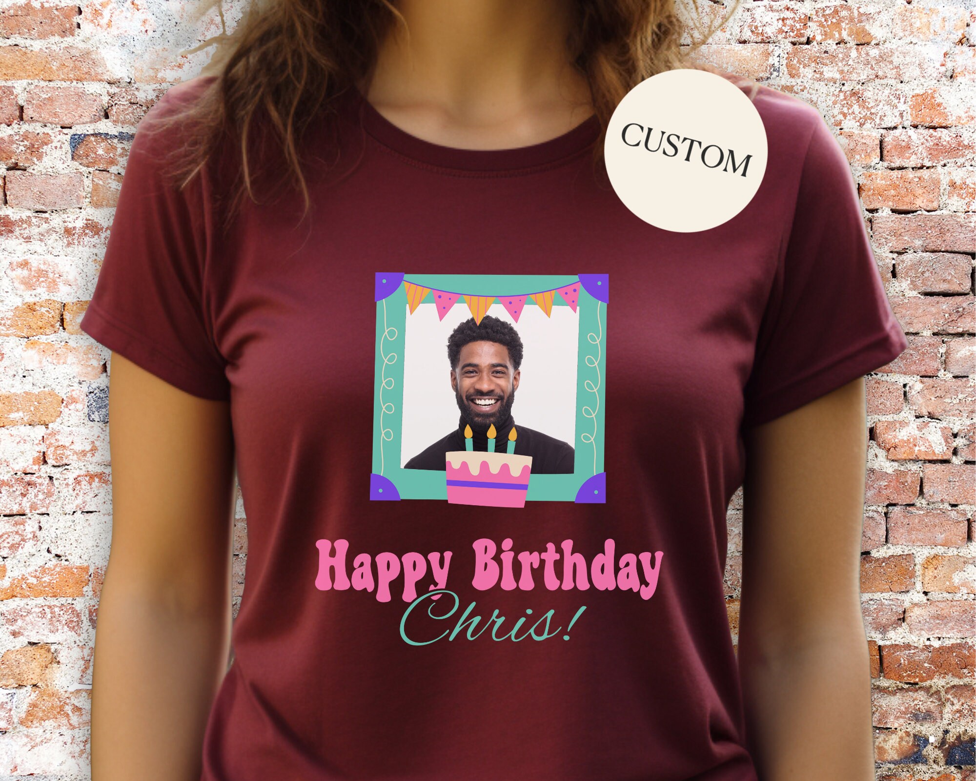 Birthday Shirt, Birthday Shirts, Custom Photo Gifts, Custom Picture ...