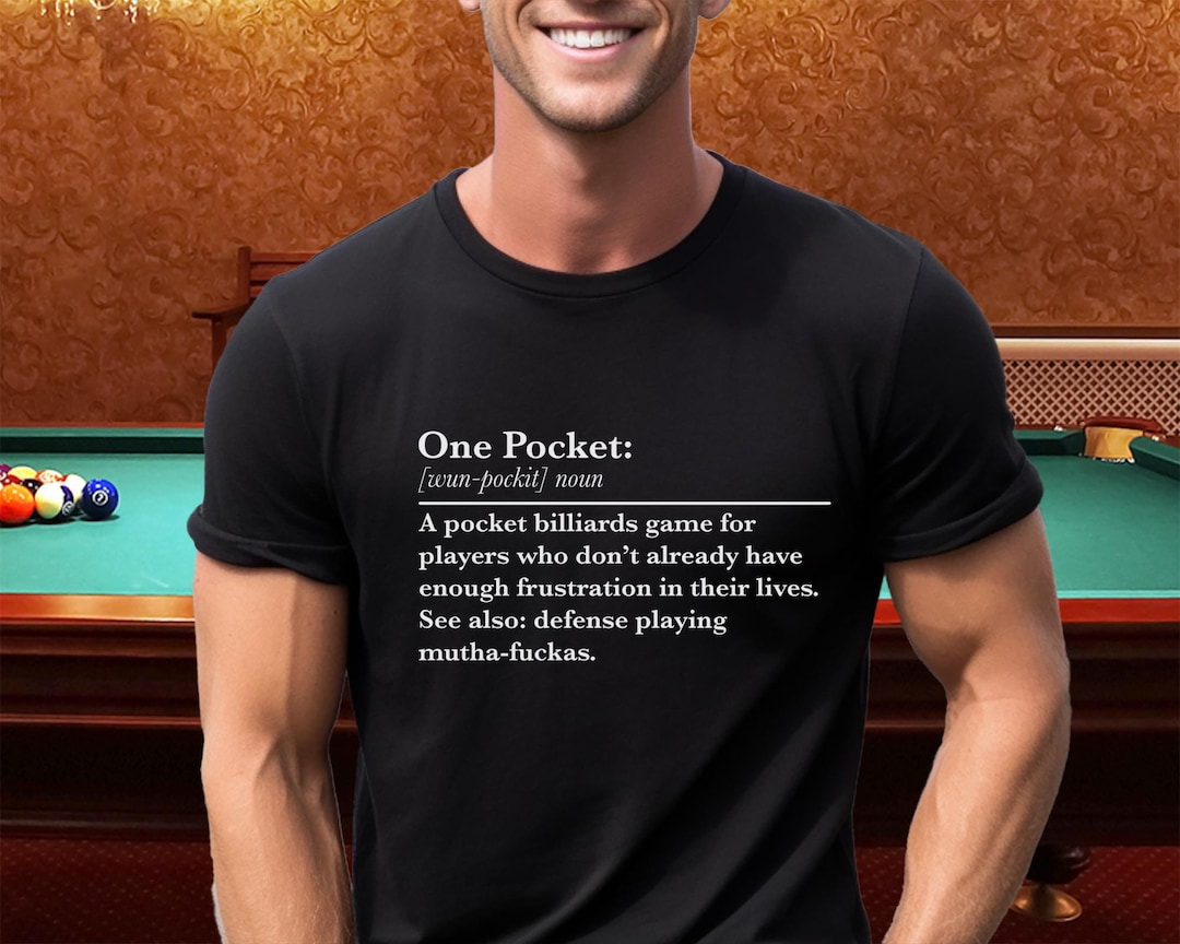 Pool Shirt, One Pocket Pool Shirt, Pool Player Shirt, Pool Gift, Funny ...